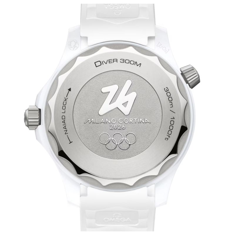 Omega Seamaster Diver 300m Co-Axial Master Chronometer watch with white ...