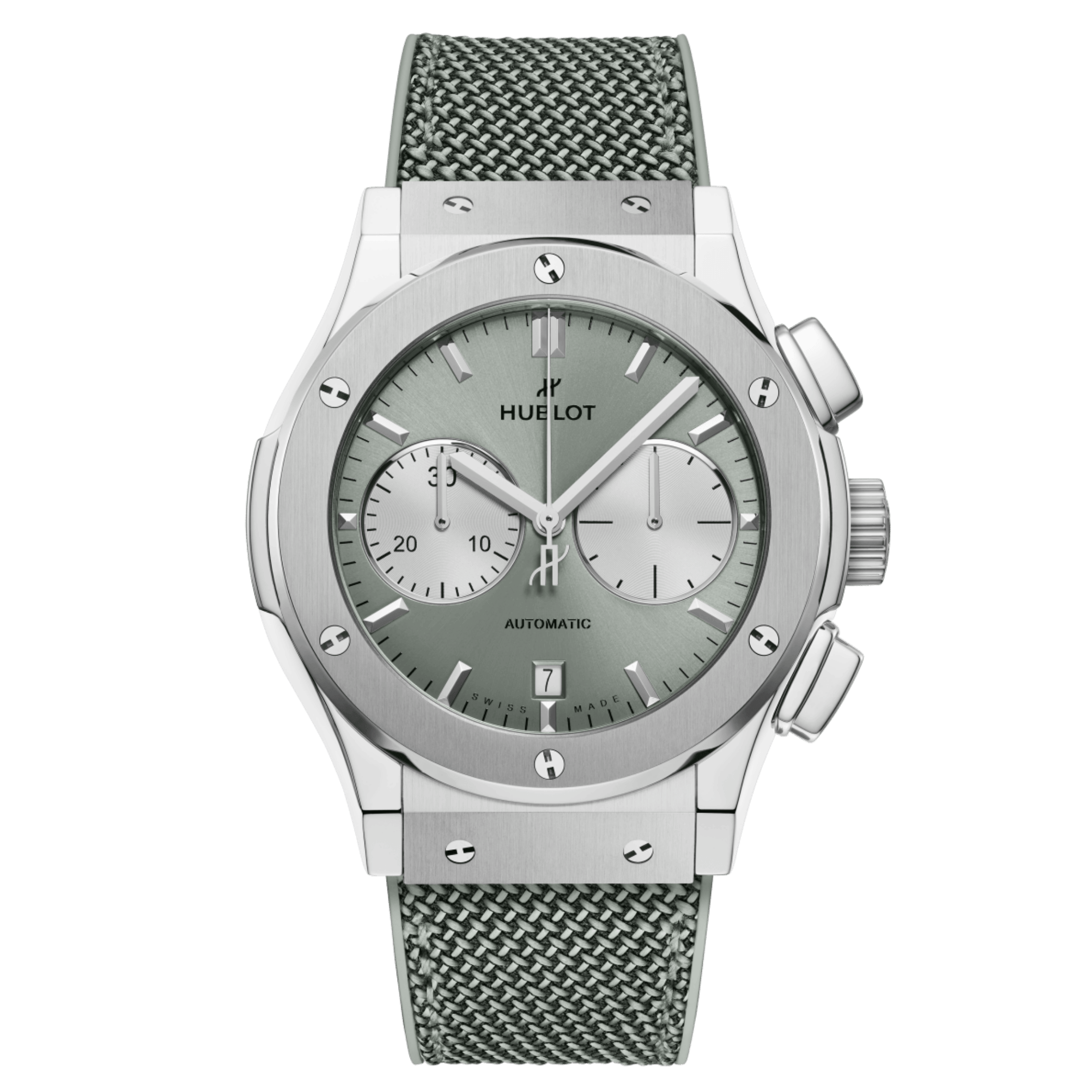 Montre Hublot Classic Fusion Chronograph Titanium Sage Green - Lepage