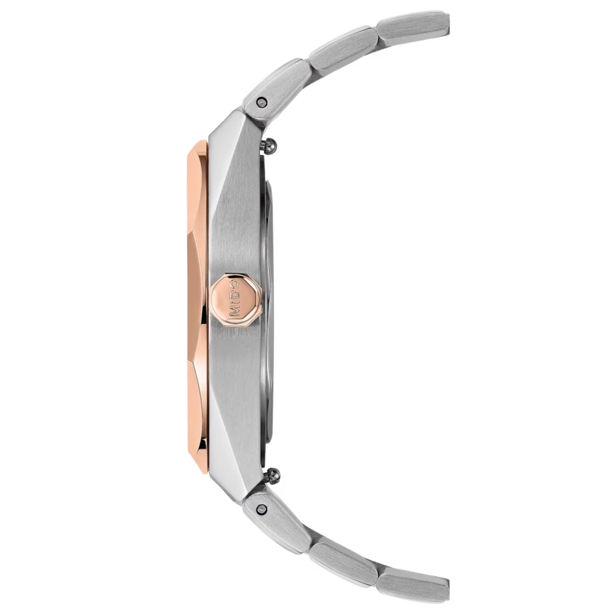 Mido Multifort 8 One Crown automatic watch rose gold with black dial ...