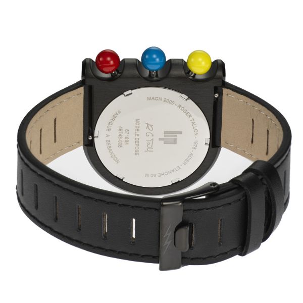 Lip Mach 2000 Quartz Chronograph Watch with Black Dial and Black ...