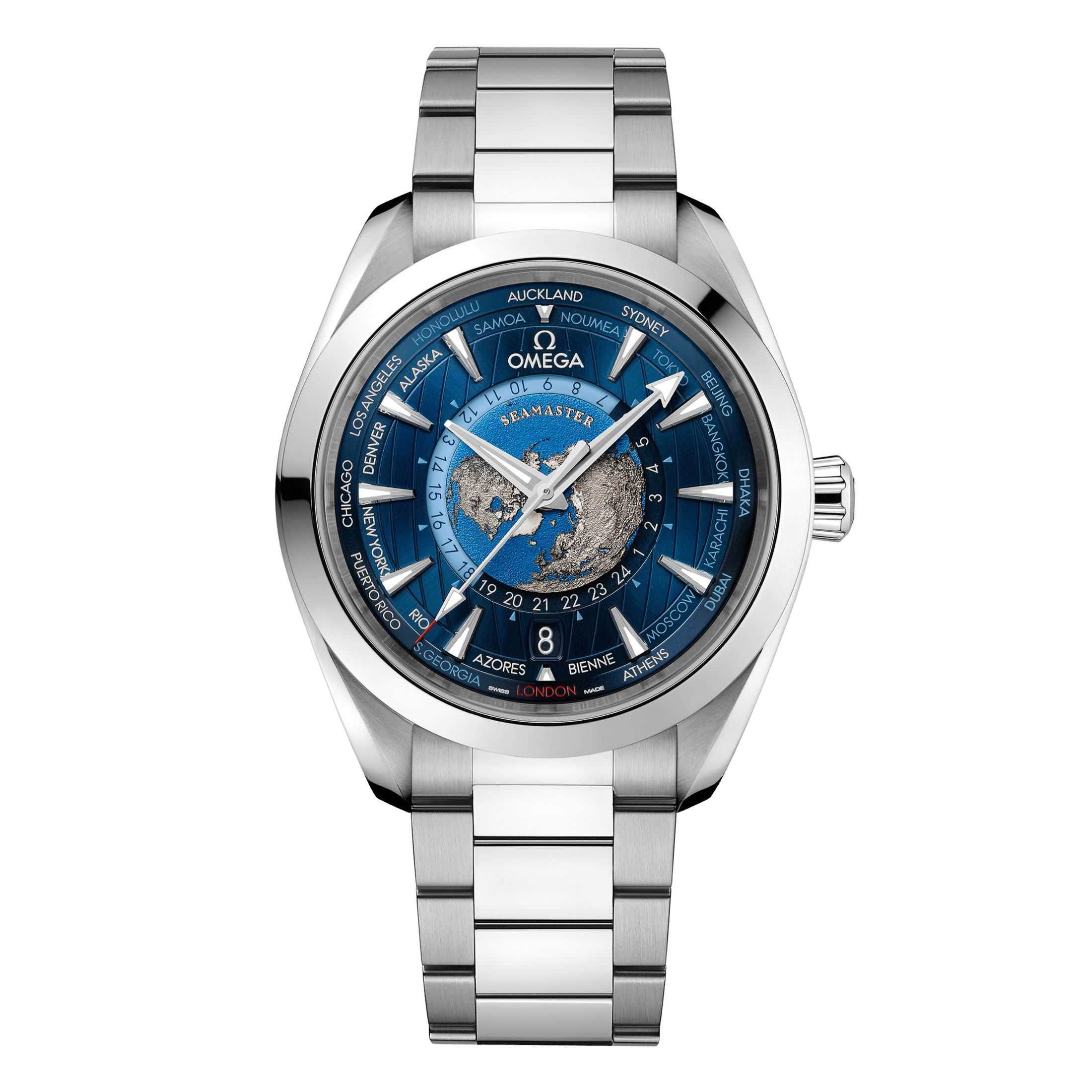 Pre-Owned Omega Aqua Terra 150M GMT 220.10.43.22.03.001 - Lepage