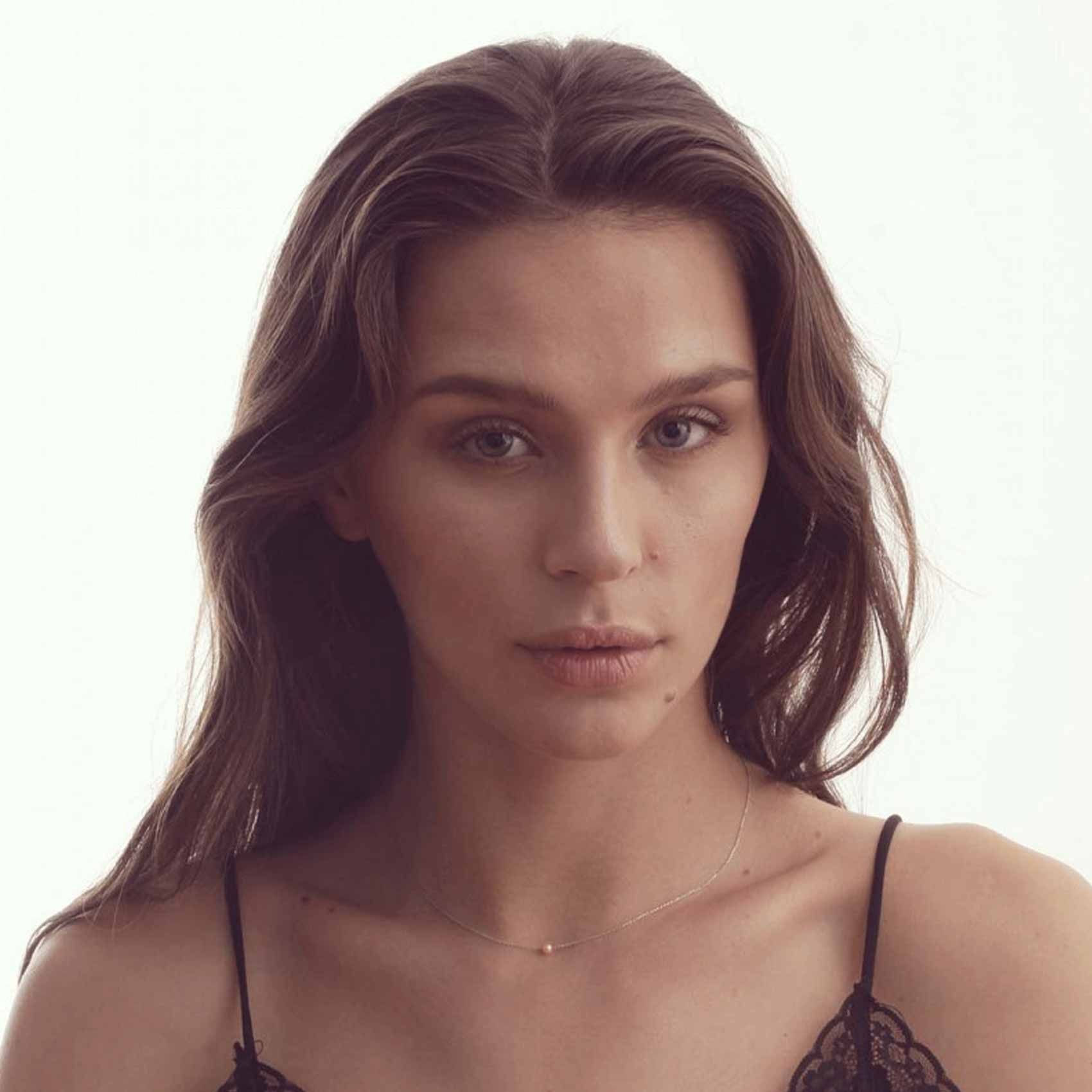 Collier Simply Mini or blanc et perle rose PP-MR-001, collier - Lepage