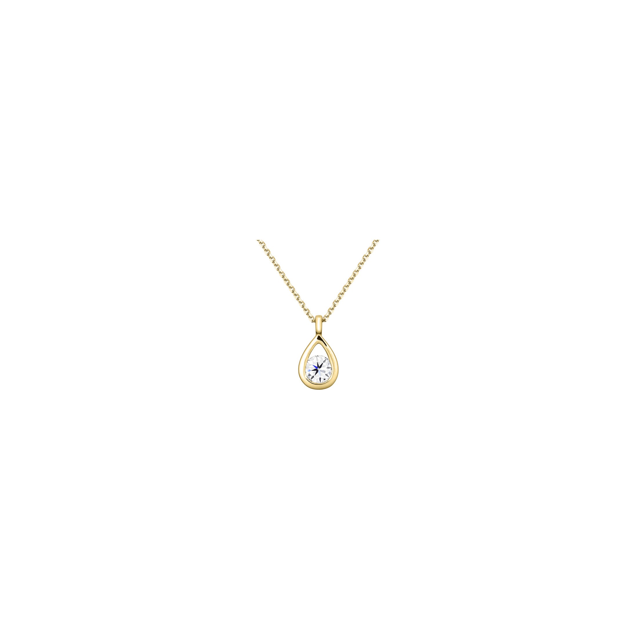 Collier Clyde en or jaune et diamant | LEPAGE