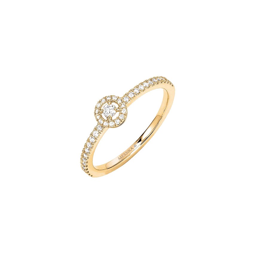 Messika Joy ring yellow gold diamonds | LEPAGE