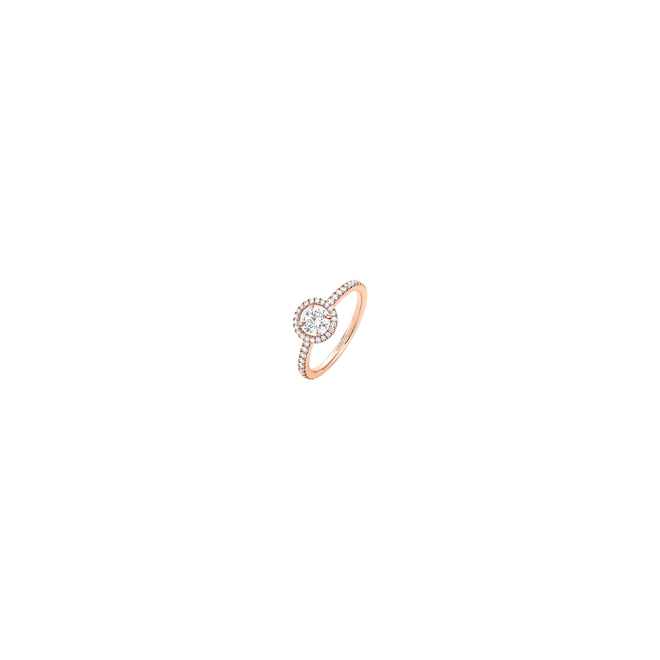 Messika Joy ring rose gold round diamond 0.45 carat | LEPAGE