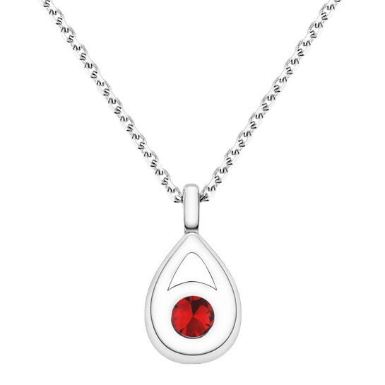 Collier Lepage Clyde en or blanc et rubis | LEPAGE