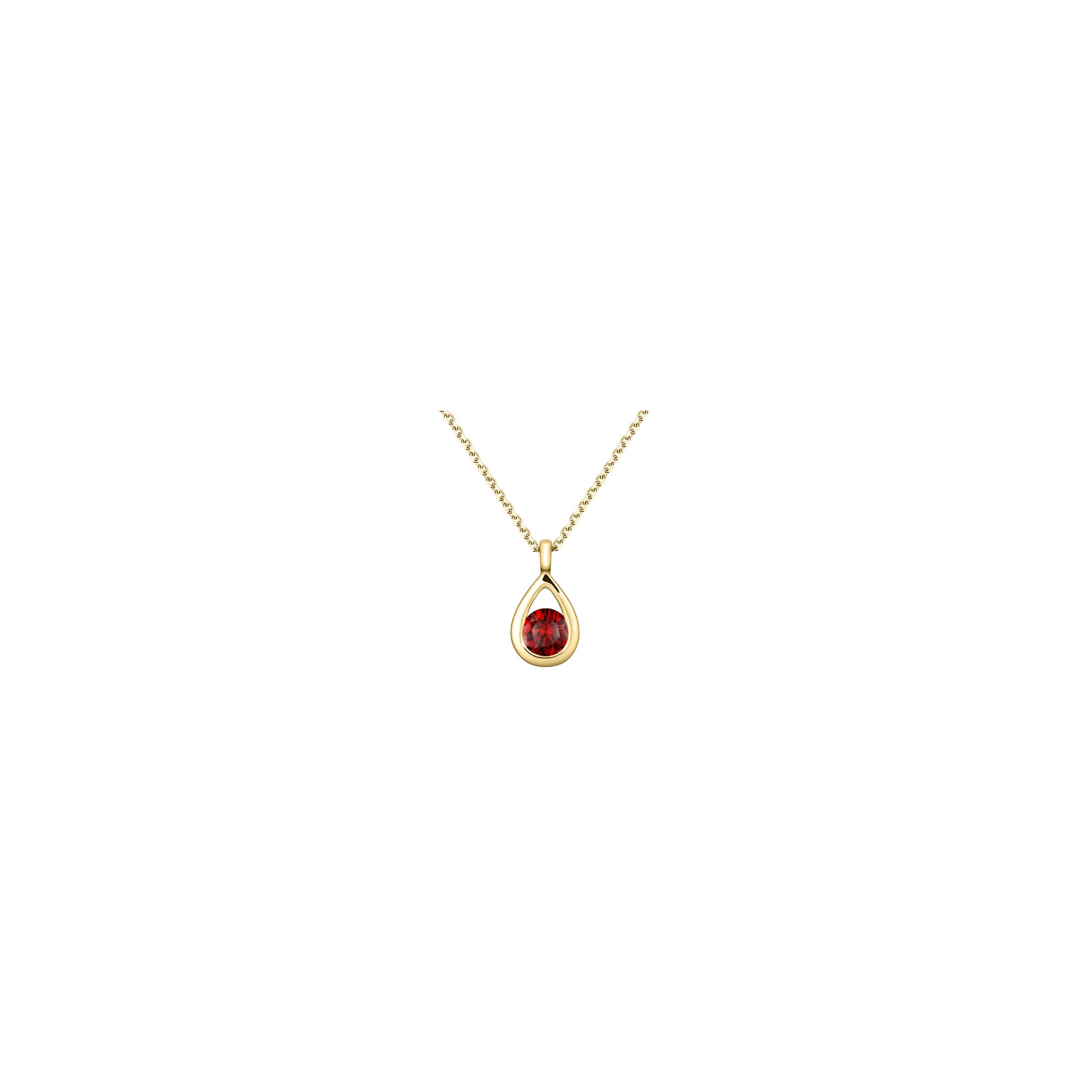 Collier Clyde en or jaune et rubis | LEPAGE