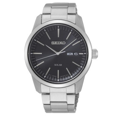 Montre Seiko Classique quartz cadran bleu bracelet acier 40,2 mm