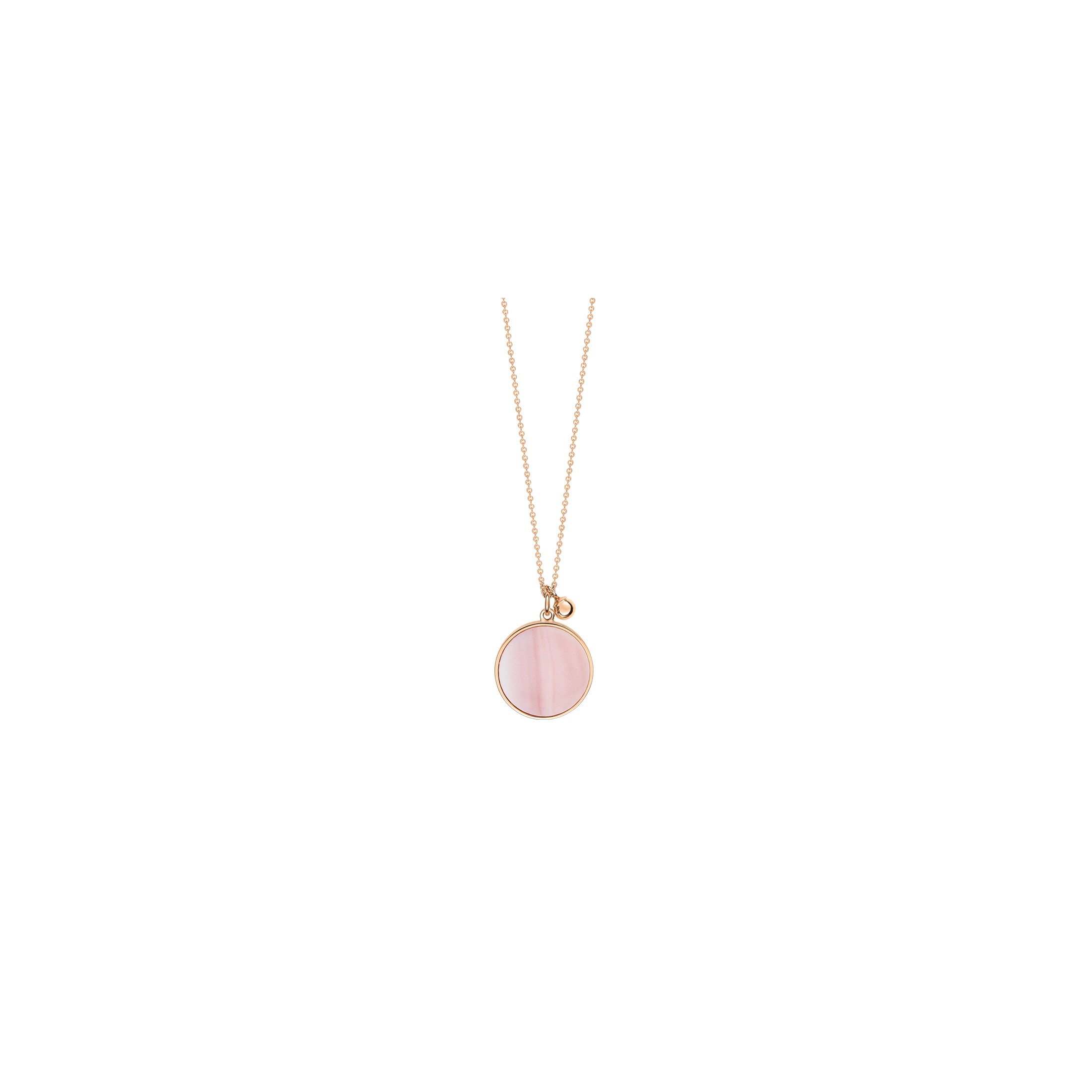 Collier Ever en or rose et nacre rose Ginette NY, collier en or - Lepage