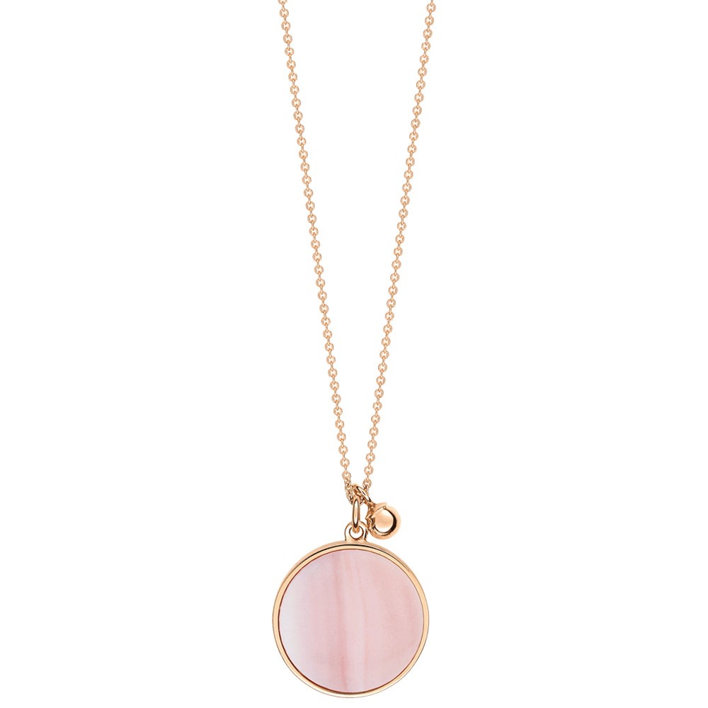 Collier Ever en or rose et nacre rose Ginette NY, collier en or - Lepage