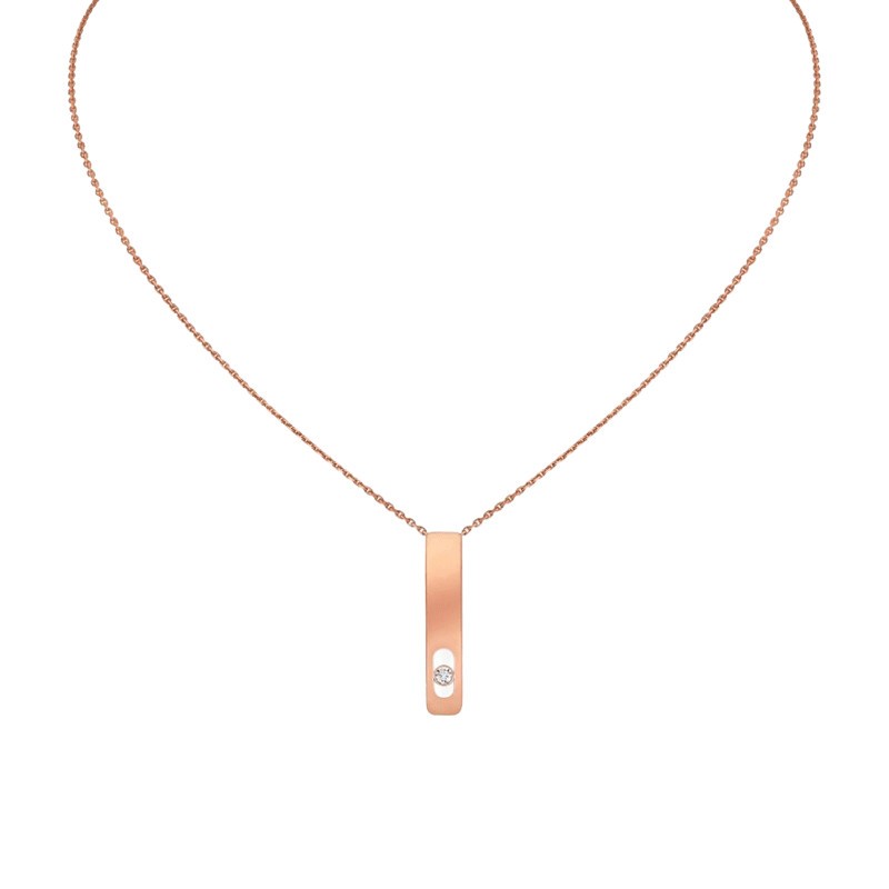 Collier Messika My First Diamond en or rose et diamant