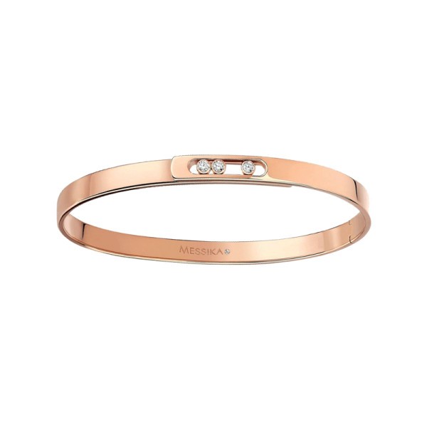 Bangle Messika Move Noa petit modèle or rose diamants 10092R - Lepage