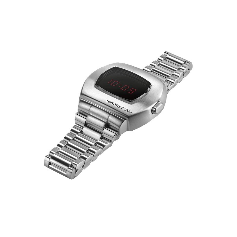 Hamilton watch American Classic PSR Digital quartz LED display steel