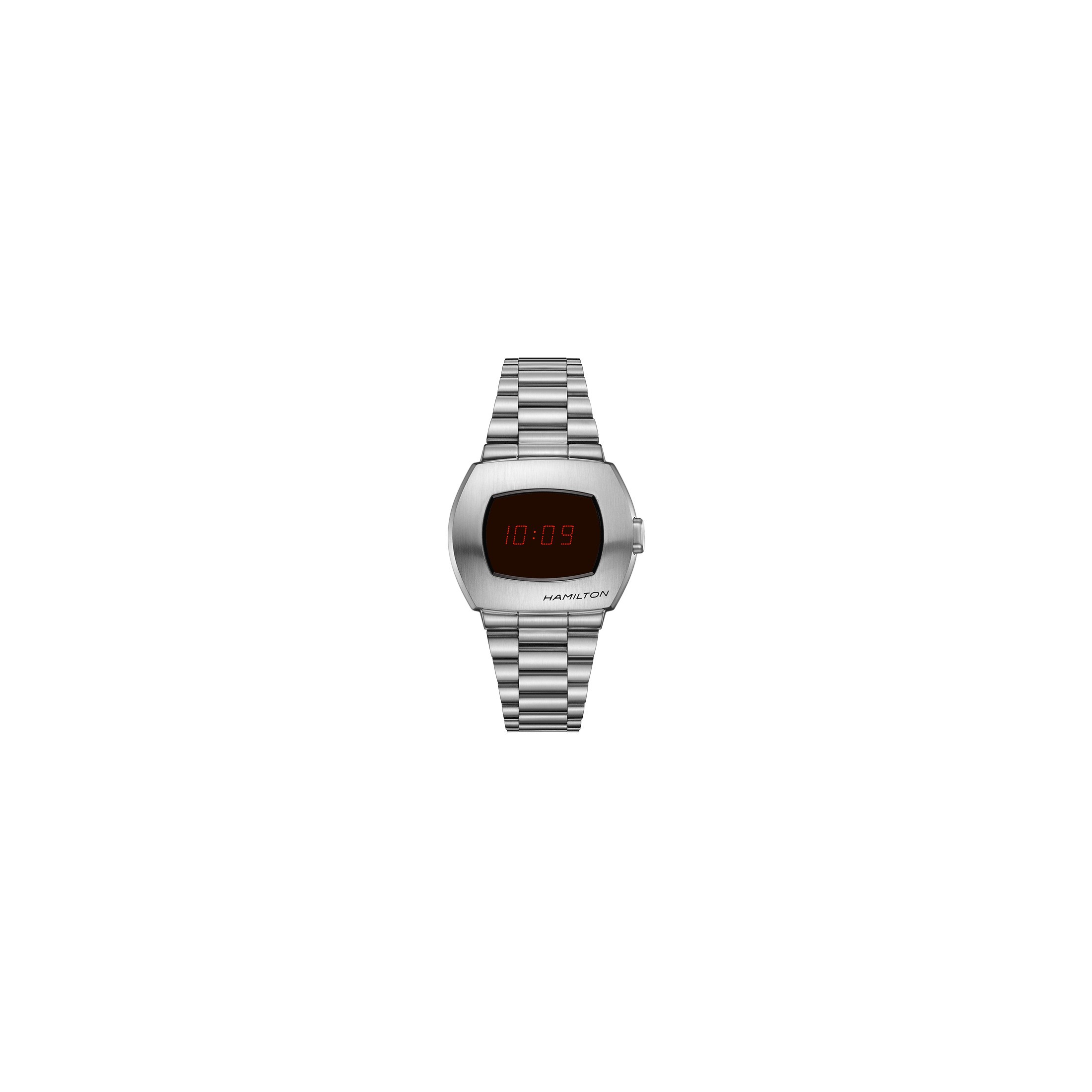 Hamilton watch American Classic PSR Digital quartz LED display steel