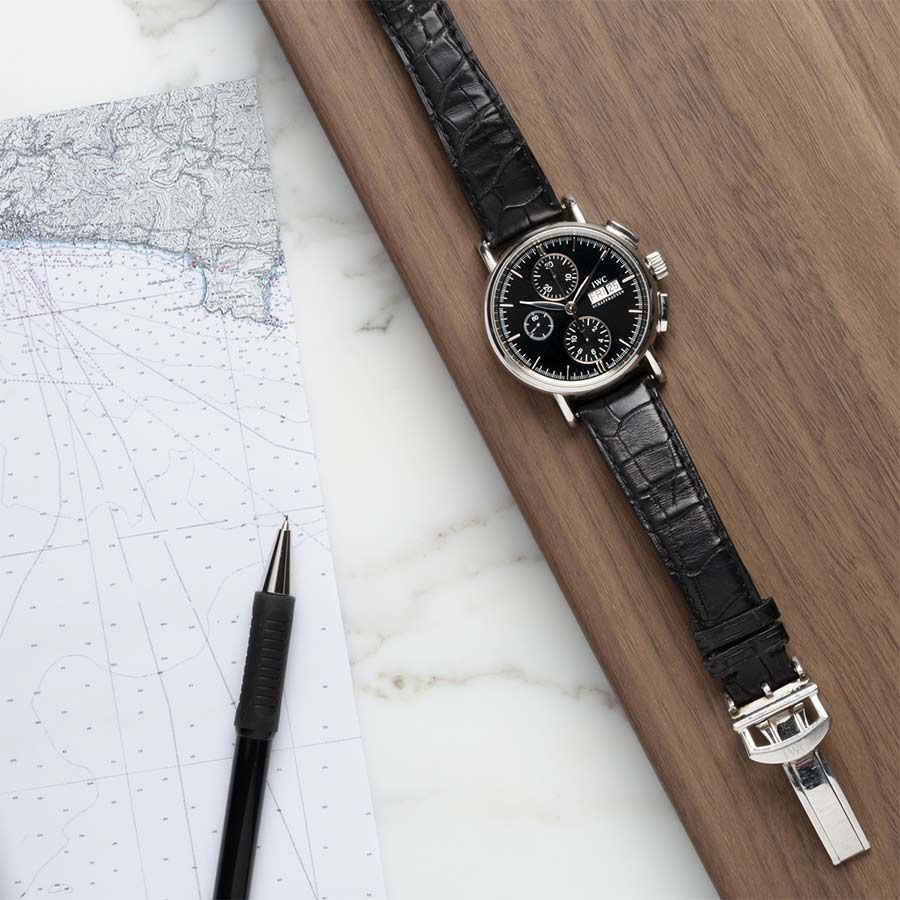 Montre IWC Portofino chronographe automatique Full Set 2007 Ref ...