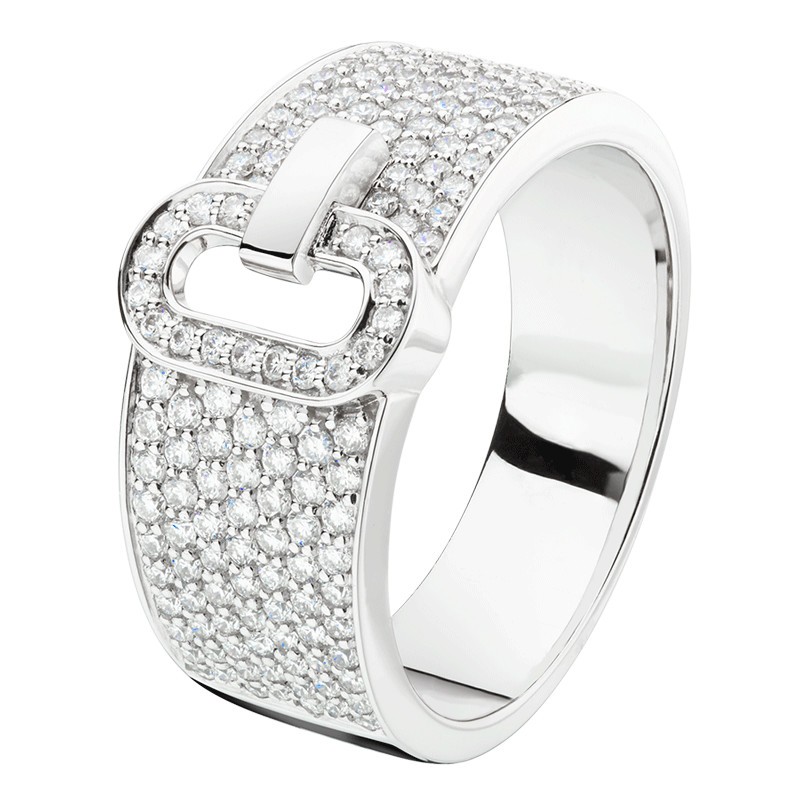 So Shocking ring paved in white gold and diamonds - Lepage