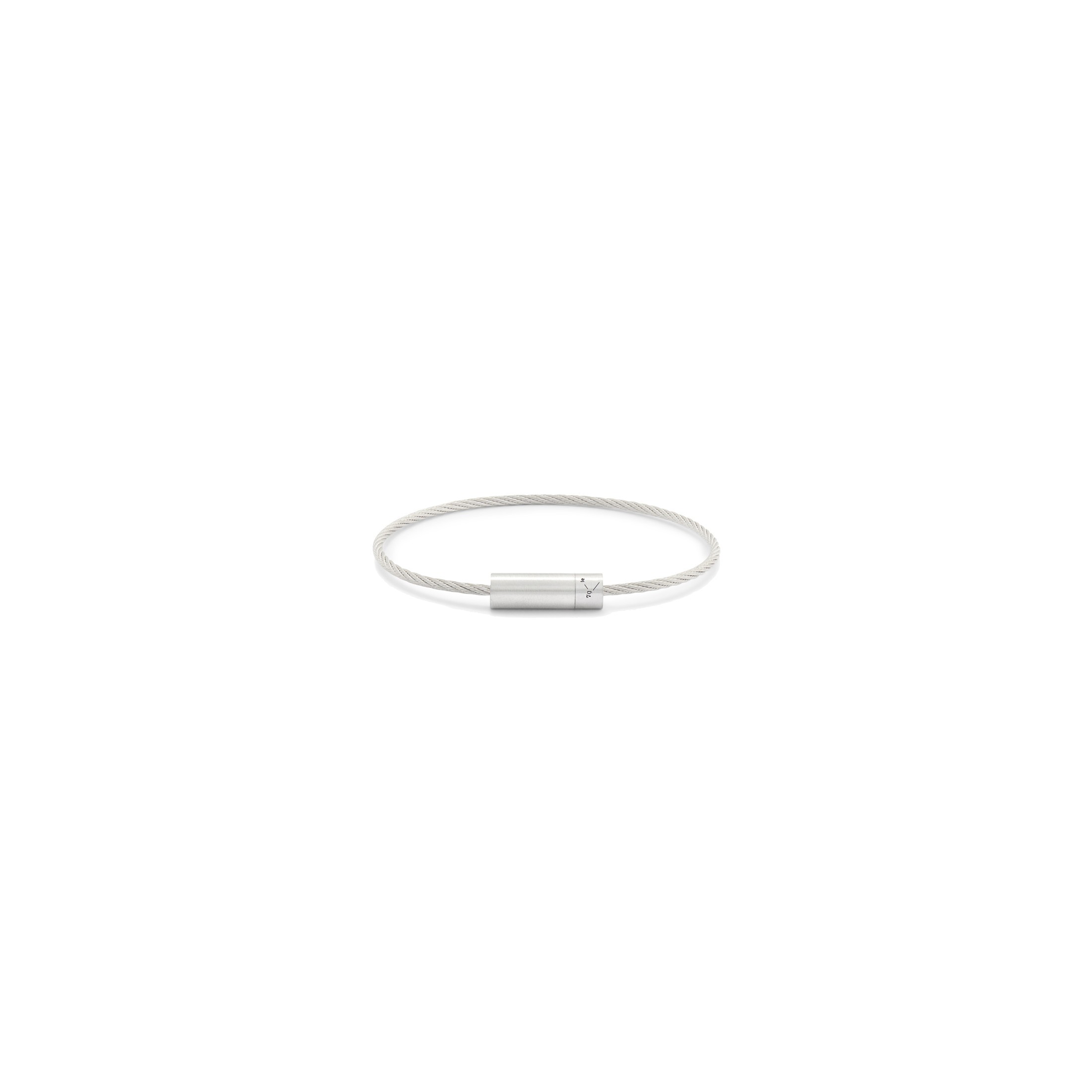 Bracelet cable le gramme en argent brossé, legramme officiel - Lepage