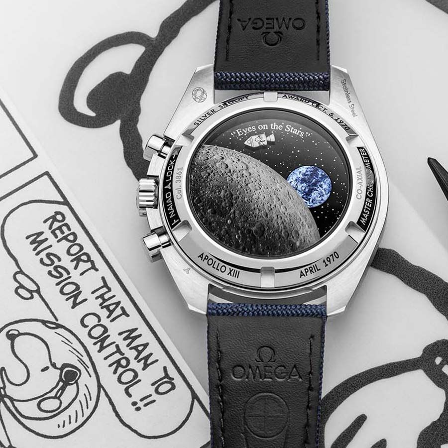 Montre Omega Speedmaster Moonwatch Silver Snoopy Award 42 mm