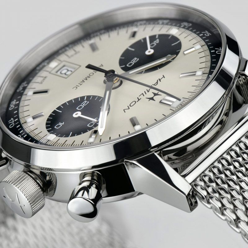 Watch Hamilton Intra-Matic auto chrono panda 40 mm H38416111 - Lepage