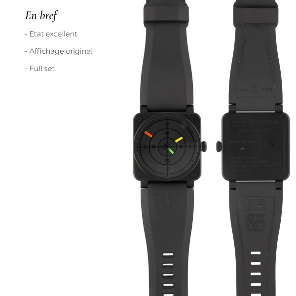 Bell Ross BR03 RADAR watch 42 mm 2011 Full Set