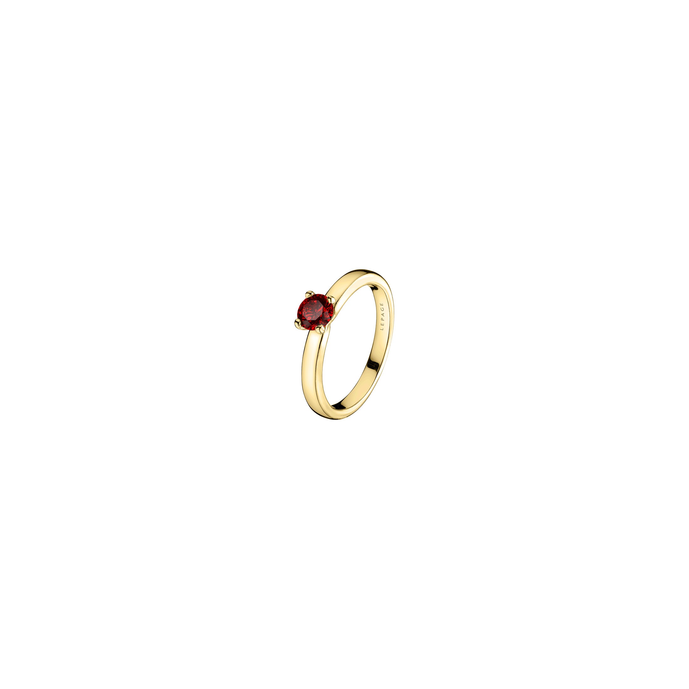 Evidence engagement yellow gold ruby | LEPAGE