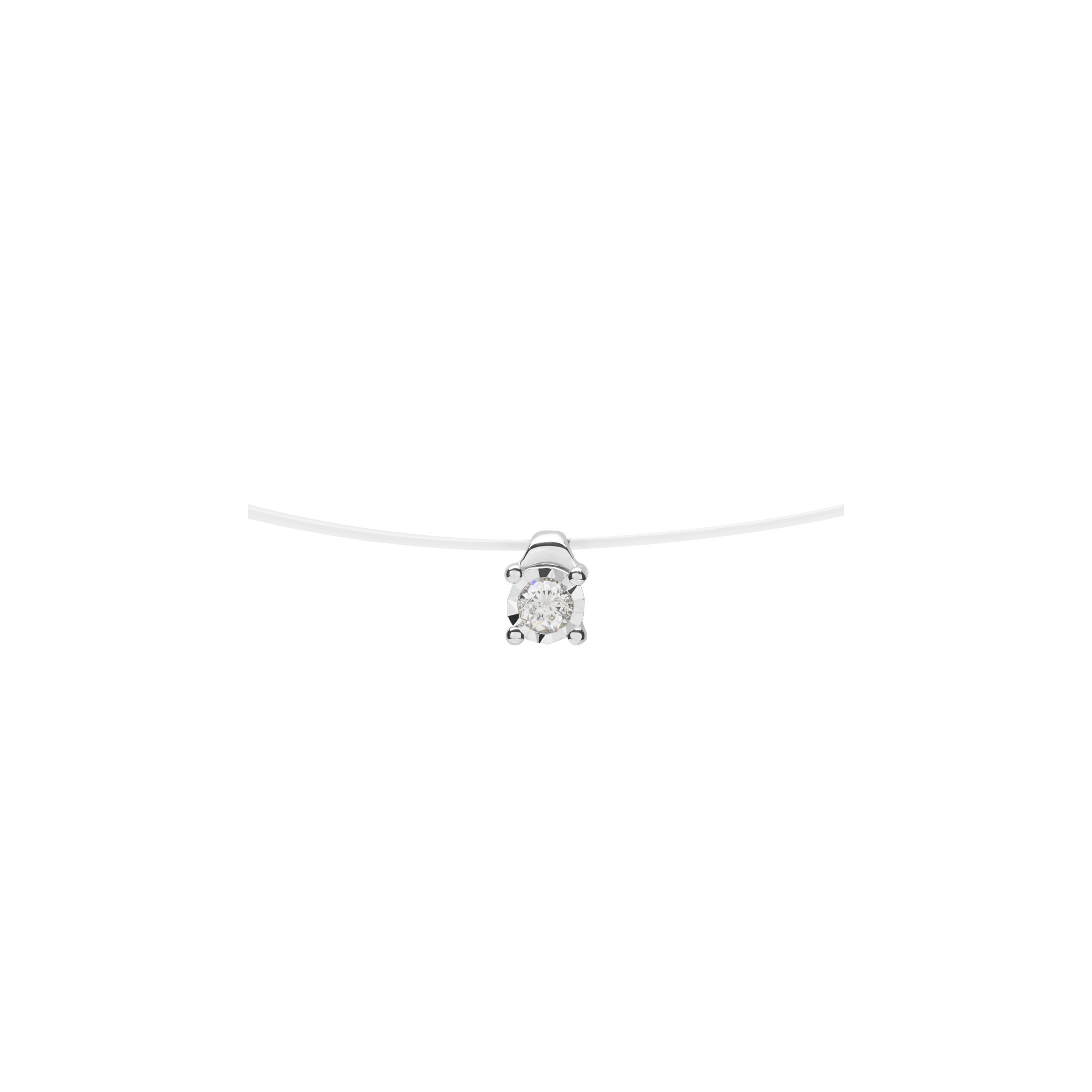 Necklace LP Léa white gold diamond LEAQC52G - Lepage