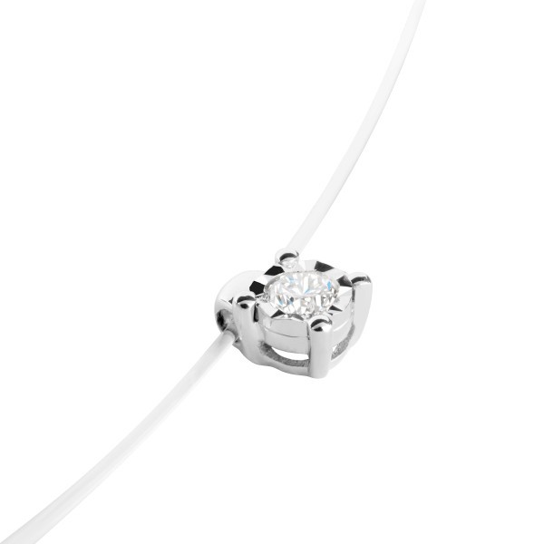 Necklace LP Léa white gold diamond LEAQC52G - Lepage