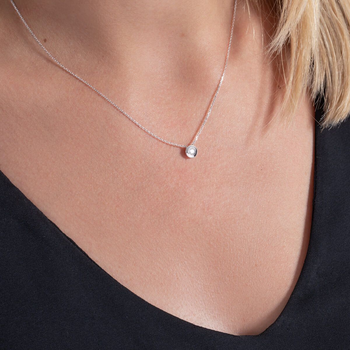 Collier LP Tara or blanc diamant TARAQZ5G - Lepage