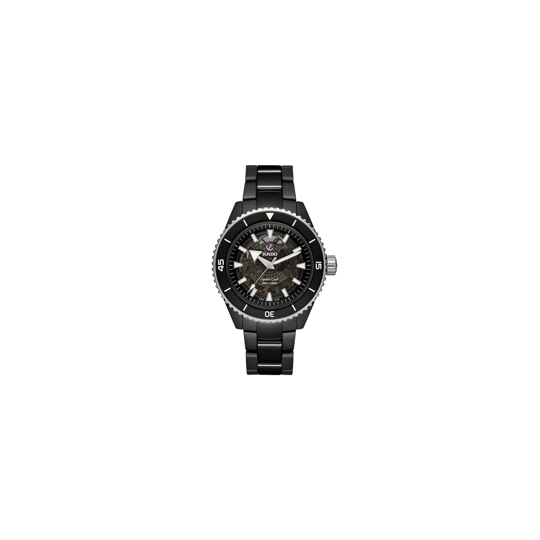 Rado Captain Cook High Tech Ceramic 43 mm watch R32127152 - Lepage