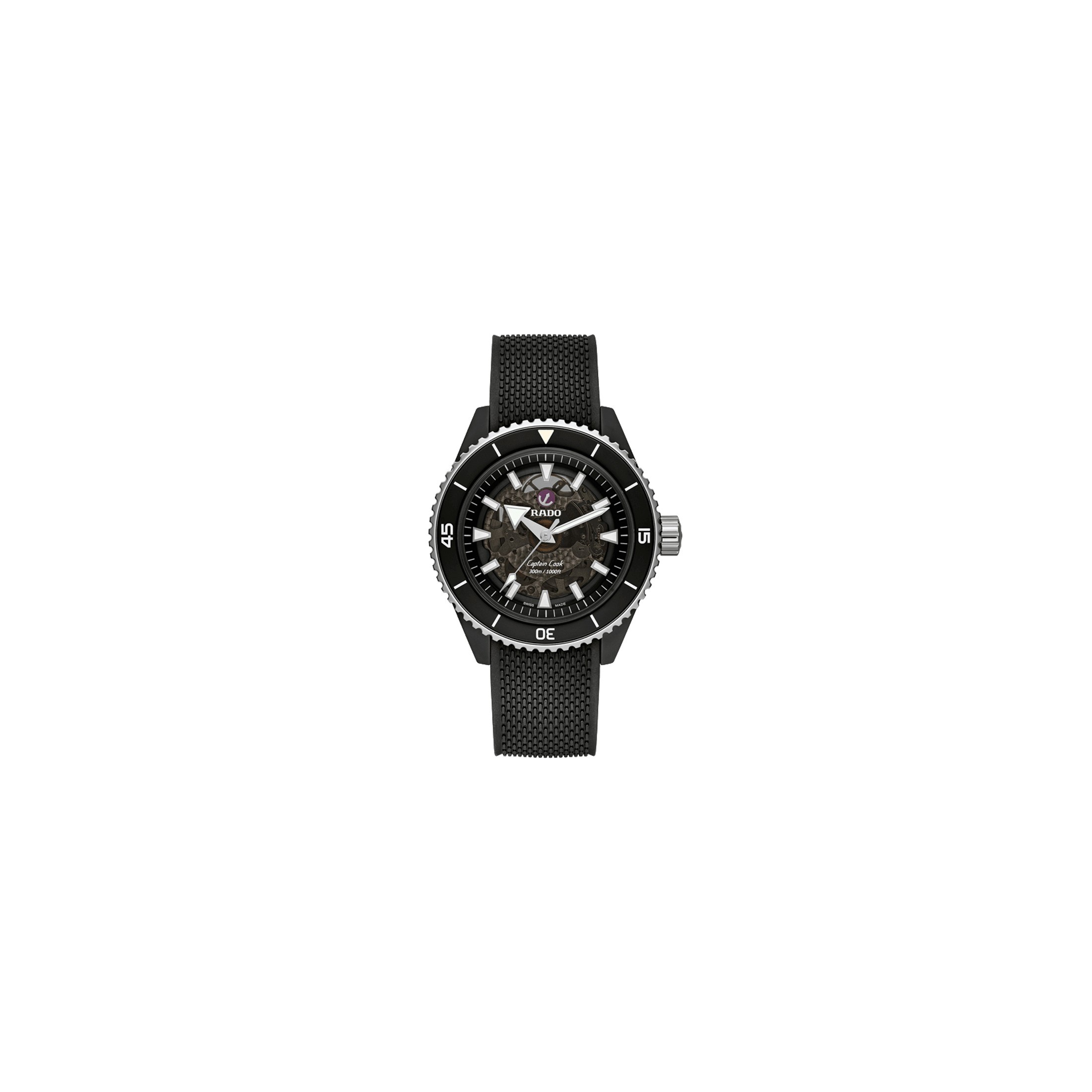 Rado Captain Cook High Tech Ceramic 43 mm watch R32127156 - Lepage