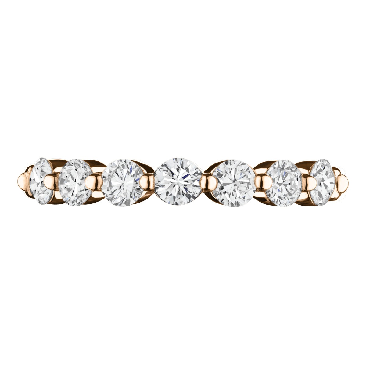 Alliance Romance or rose et diamants | LEPAGE