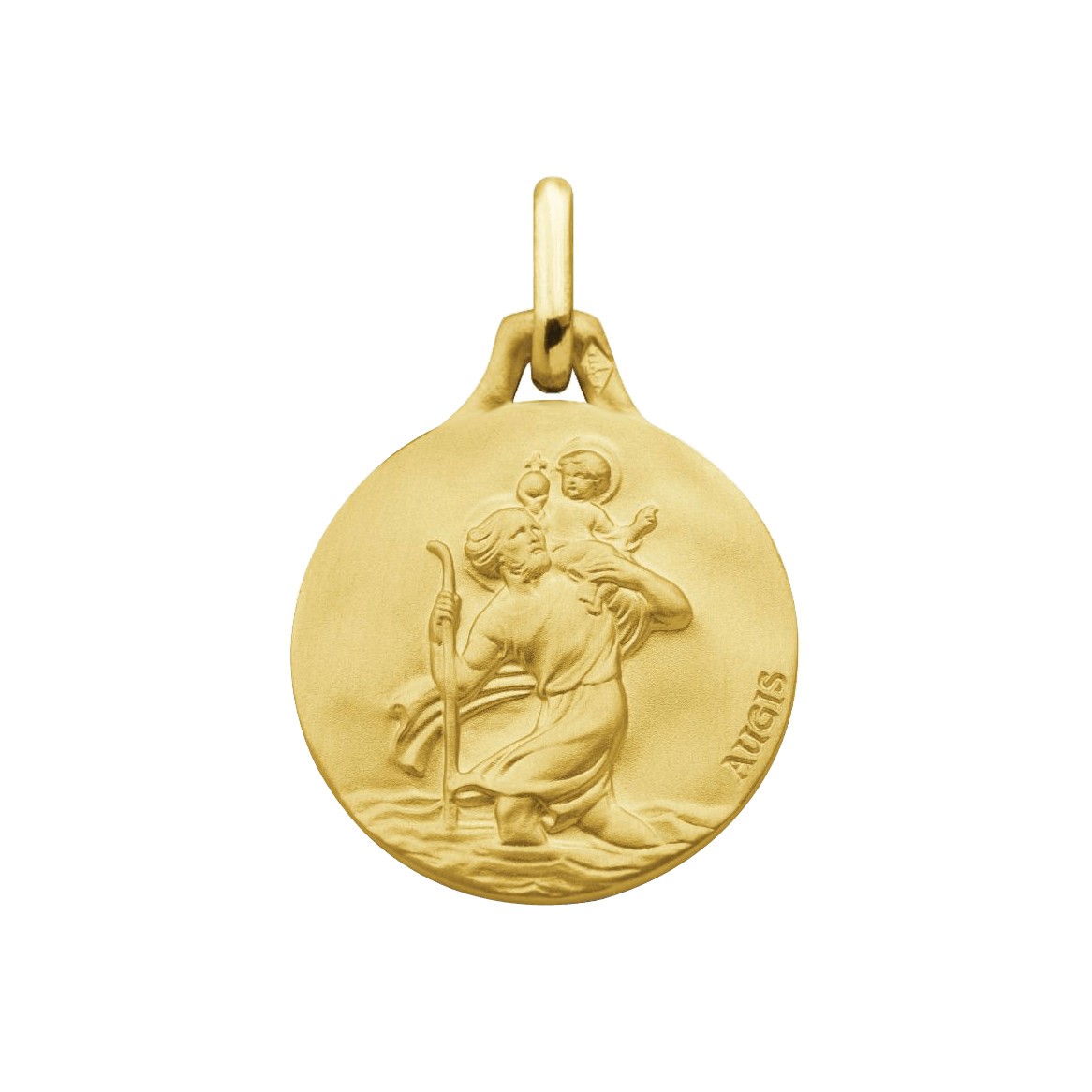 Médaille Augis Saint Christophe en or - Lepage