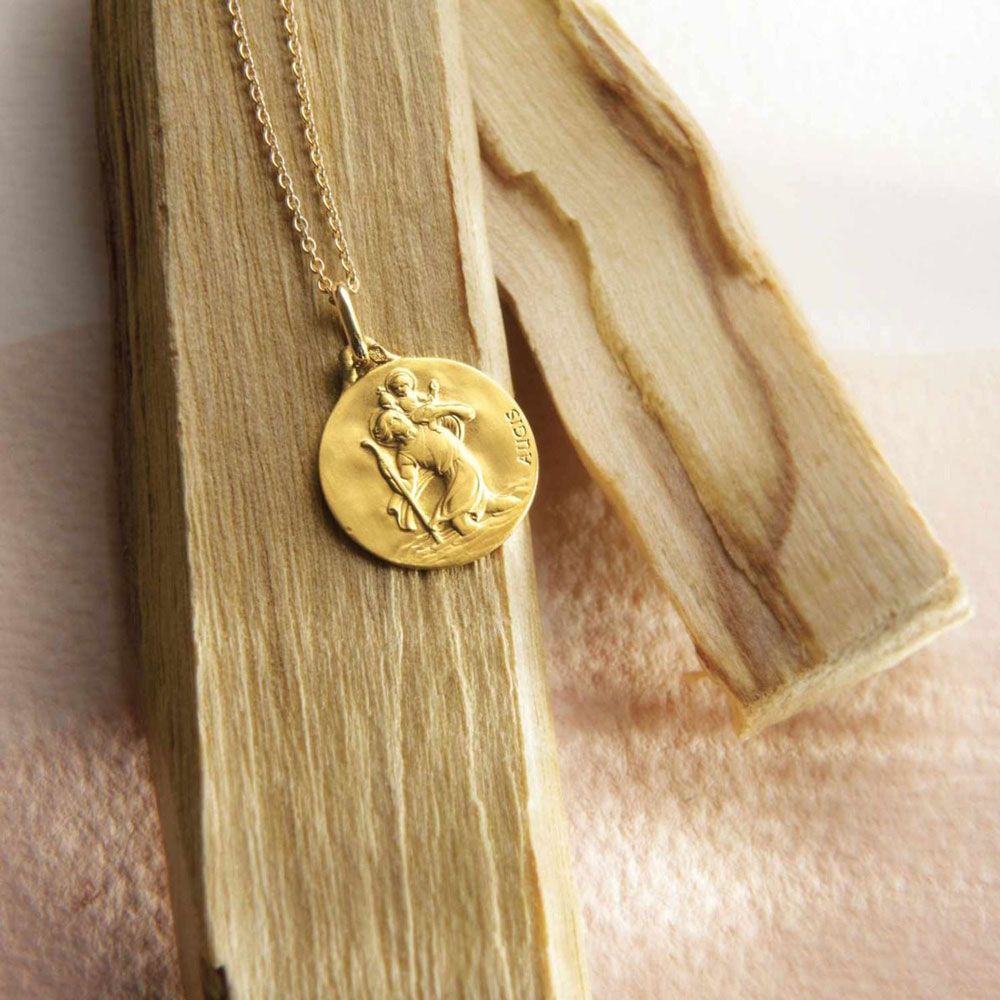 Médaille Augis Saint Christophe en or - Lepage