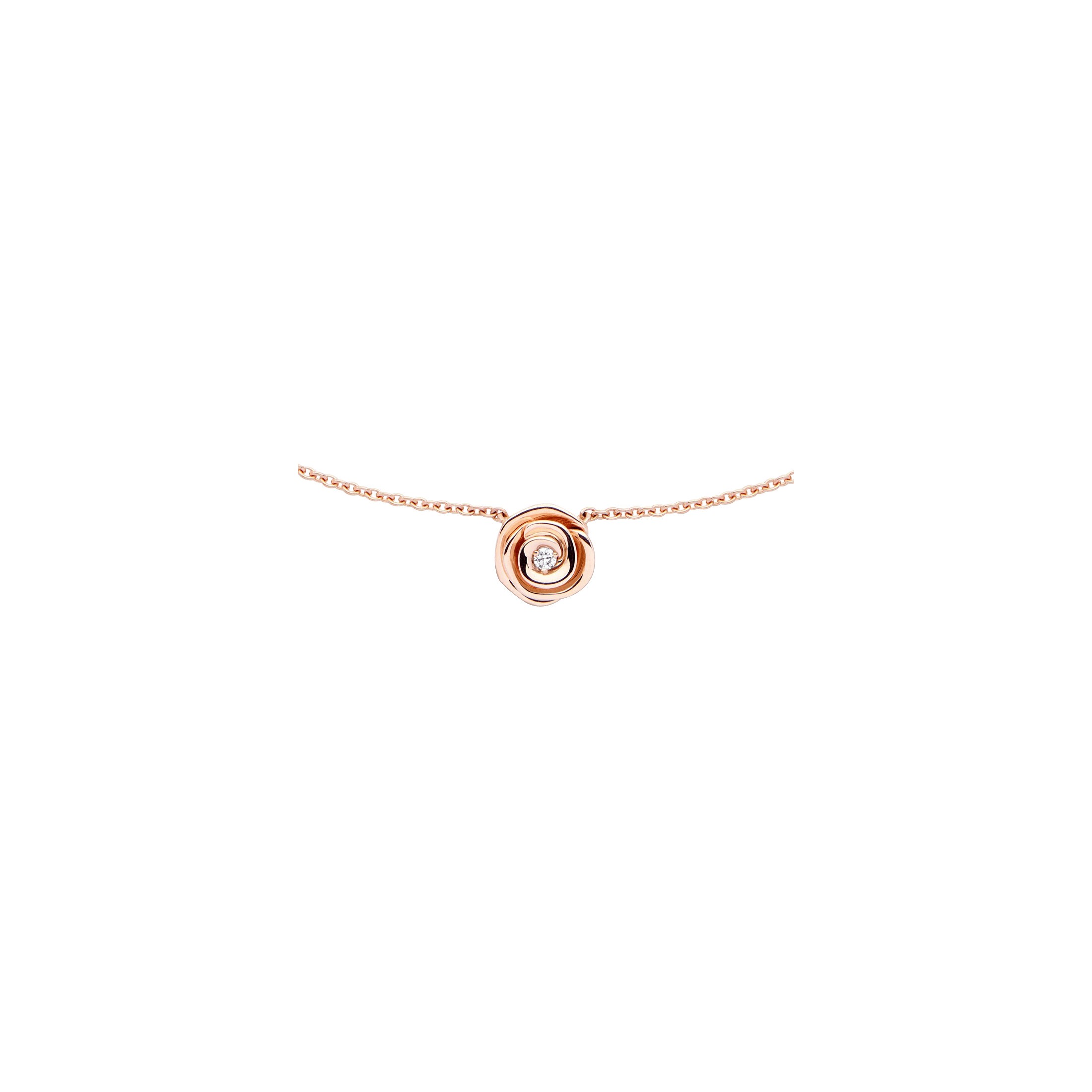 Collier Dior Rose Couture PM or rose diamant - Lepage