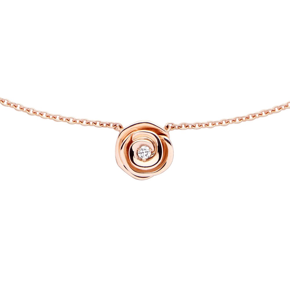 Collier Dior Rose Couture PM or rose diamant - Lepage