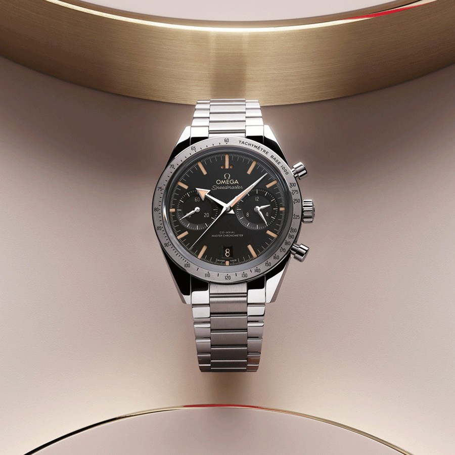 Montre Omega Speedmaster '57 cadran noir bracelet acier - Lepage