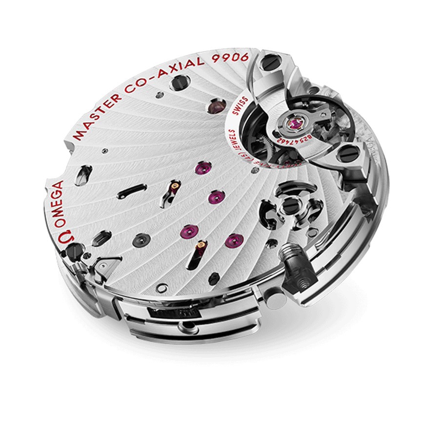 Montre Omega Speedmaster '57 cadran rouge bracelet acier - Lepage