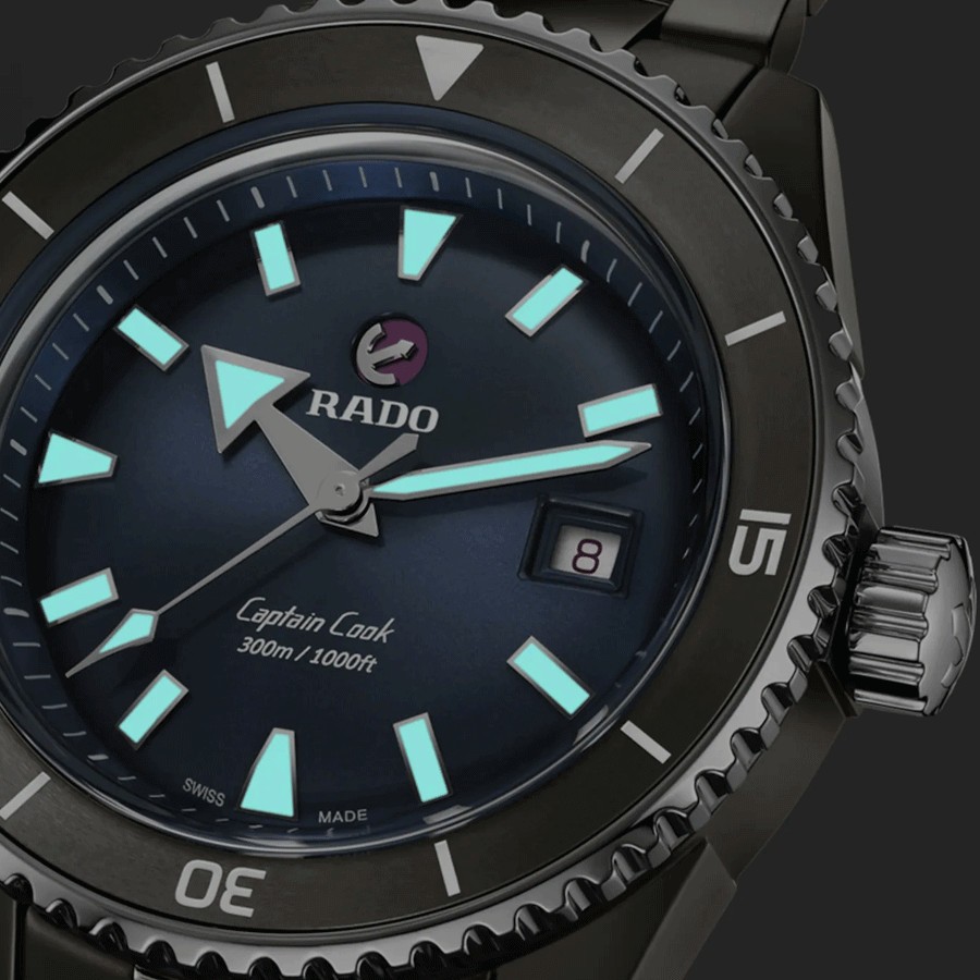 Montre Rado Captain Cook Diver automatique 43 mm R32144202 - Lepage