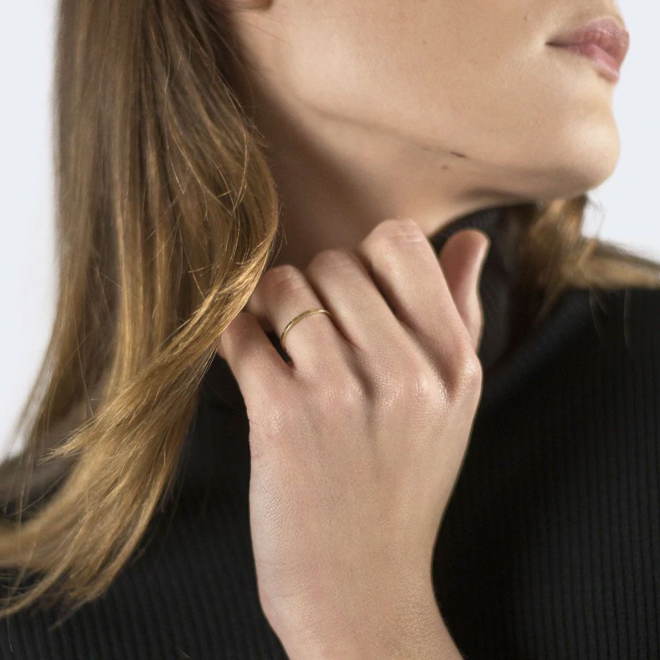 Le Gramme La 1g wedding ring gold 750 Smooth Polished - Lepage