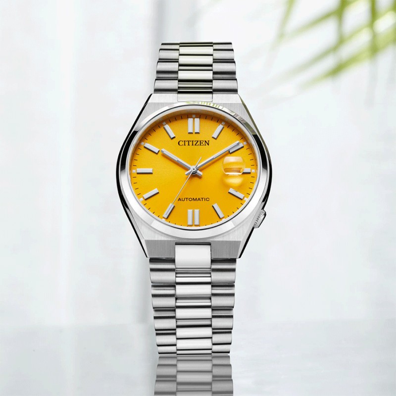 Citizen Tsuyosa watch with yellow dial 40 mm NJ0150-81Z - Lepage
