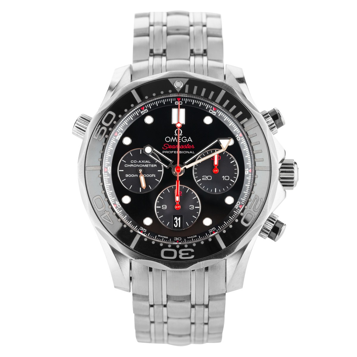 Montre d'occasion Omega Seamaster Chrono Diver 300M 212.30.44.50.01.001 - Lepage
