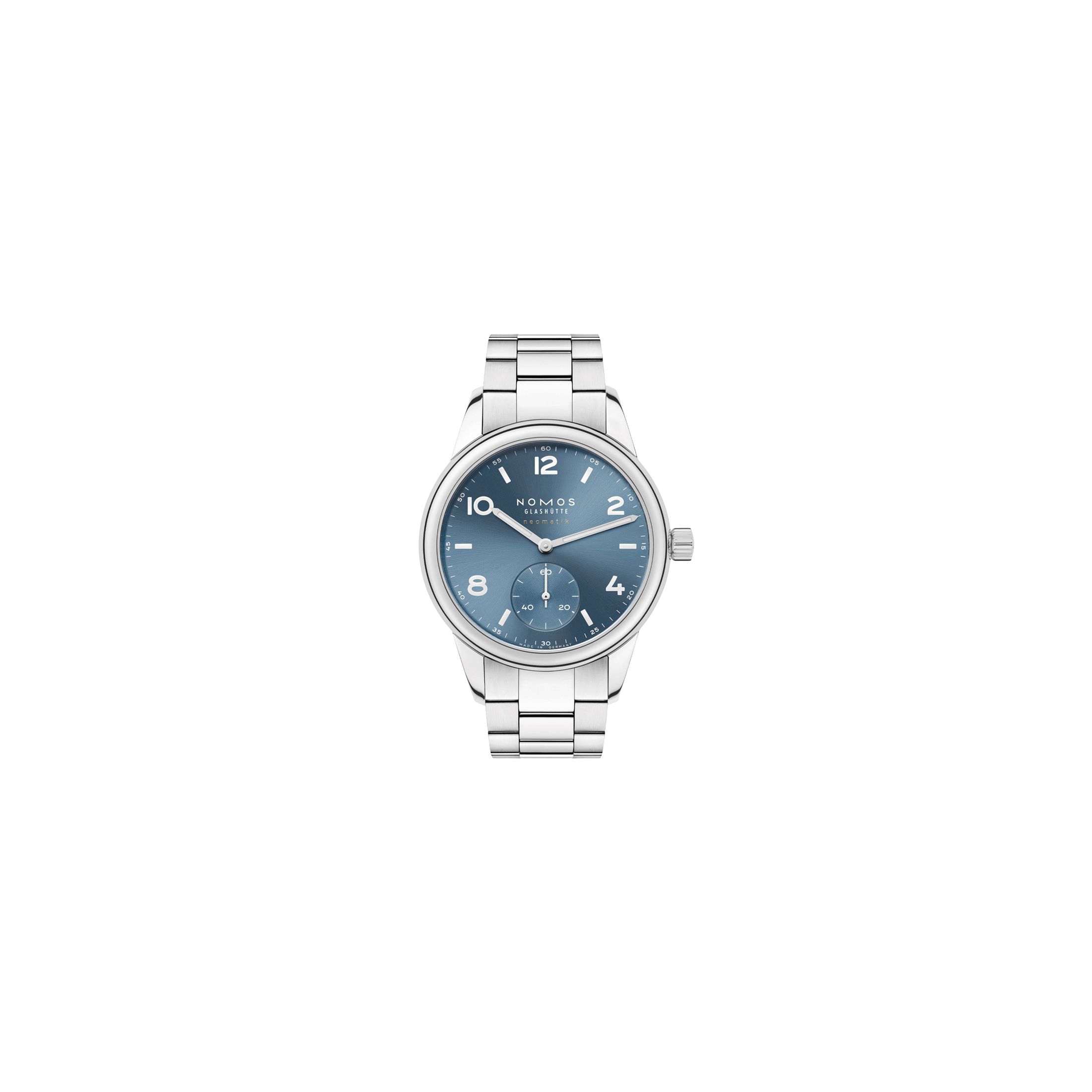 NOMOS Club Sport Neomatik Polar watch steel back 37 mm 747 - Lepage