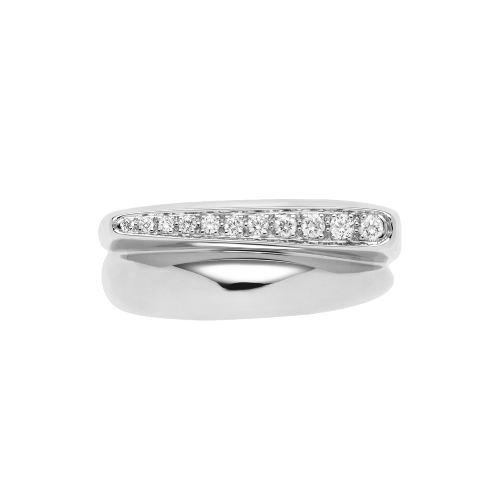 Fred Success ring small model white gold diamonds | LEPAGE