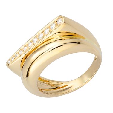 Fred Success ring small model white gold diamonds | LEPAGE