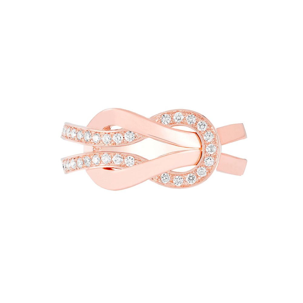 Fred Chance Infinie ring medium model rose gold diamonds | LEPAGE
