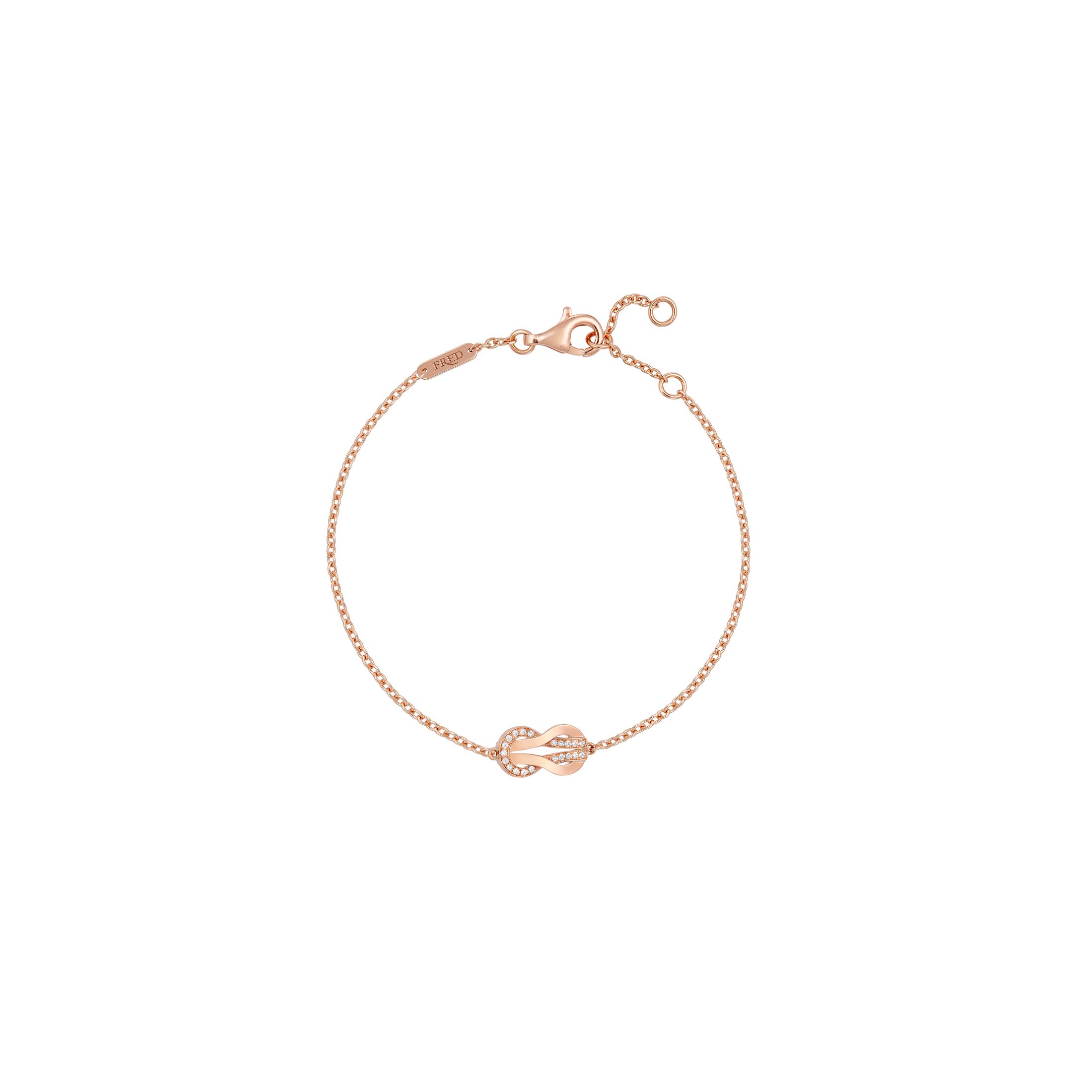 Fred Chance Infinie bracelet small model rose gold diamonds | LEPAGE