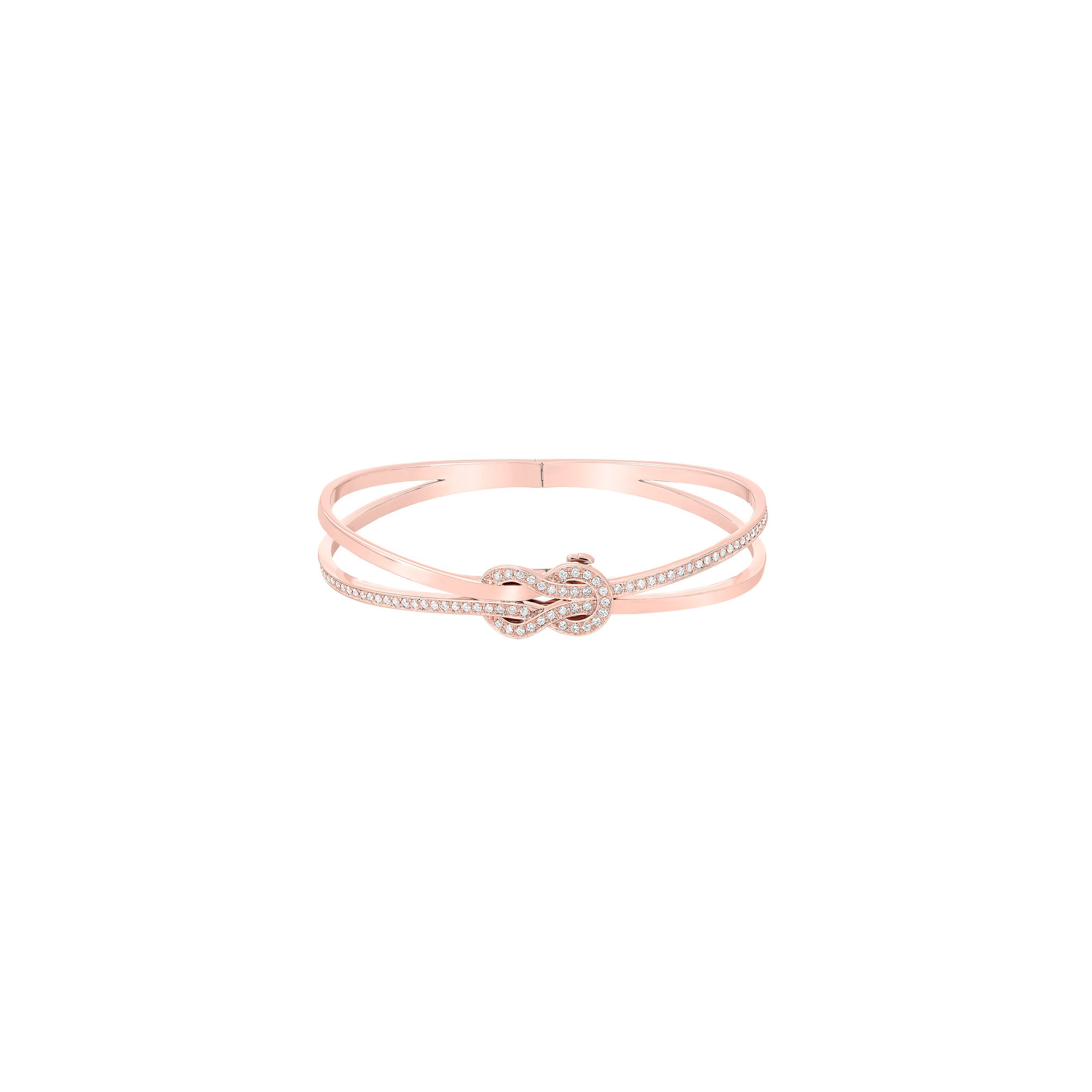 Jonc Fred Chance Infinie or rose diamants | LEPAGE