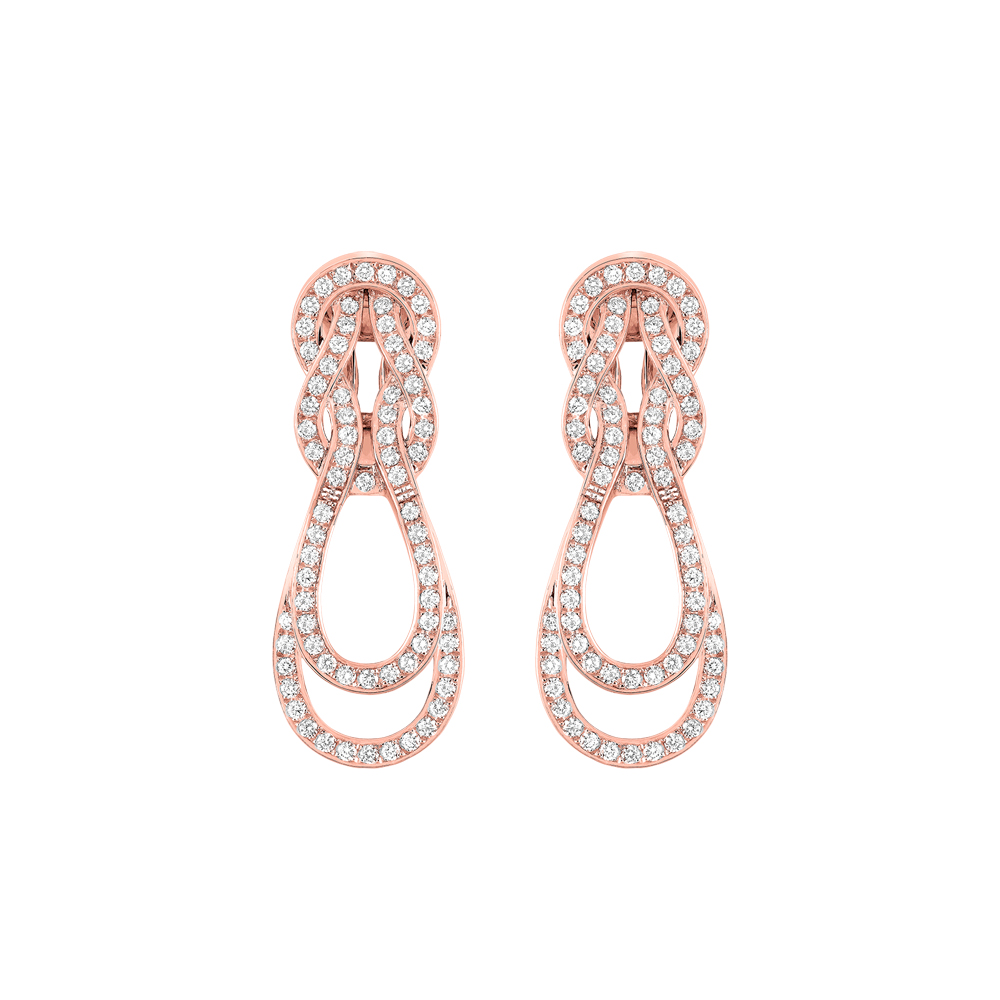 Fred Chance Infinie earrings rose gold diamonds | LEPAGE