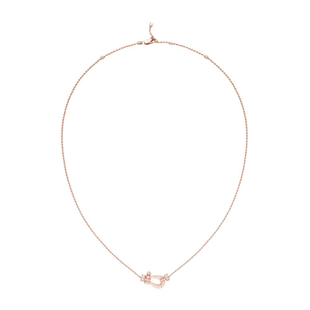 FRED Force 10 MM necklace rose gold diamonds | Lepage
