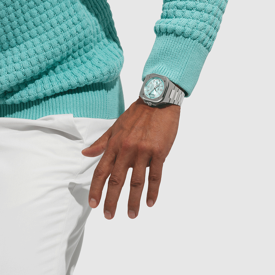 Bell & Ross BR-X5 Ice Blue Steel automatique acier 41 mm - Lepage